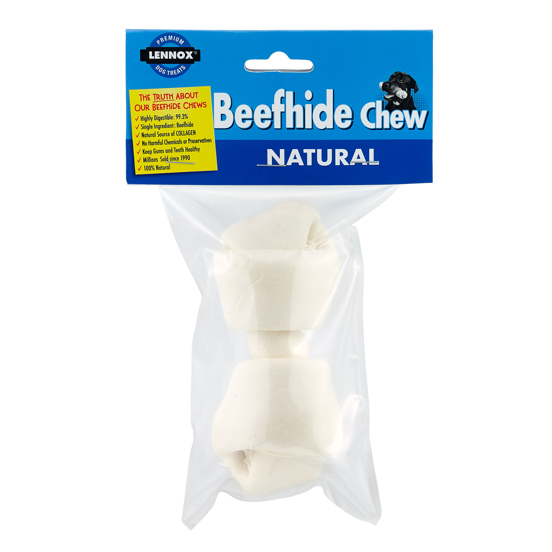 Natural Beefhide Chews - The Lennox Group